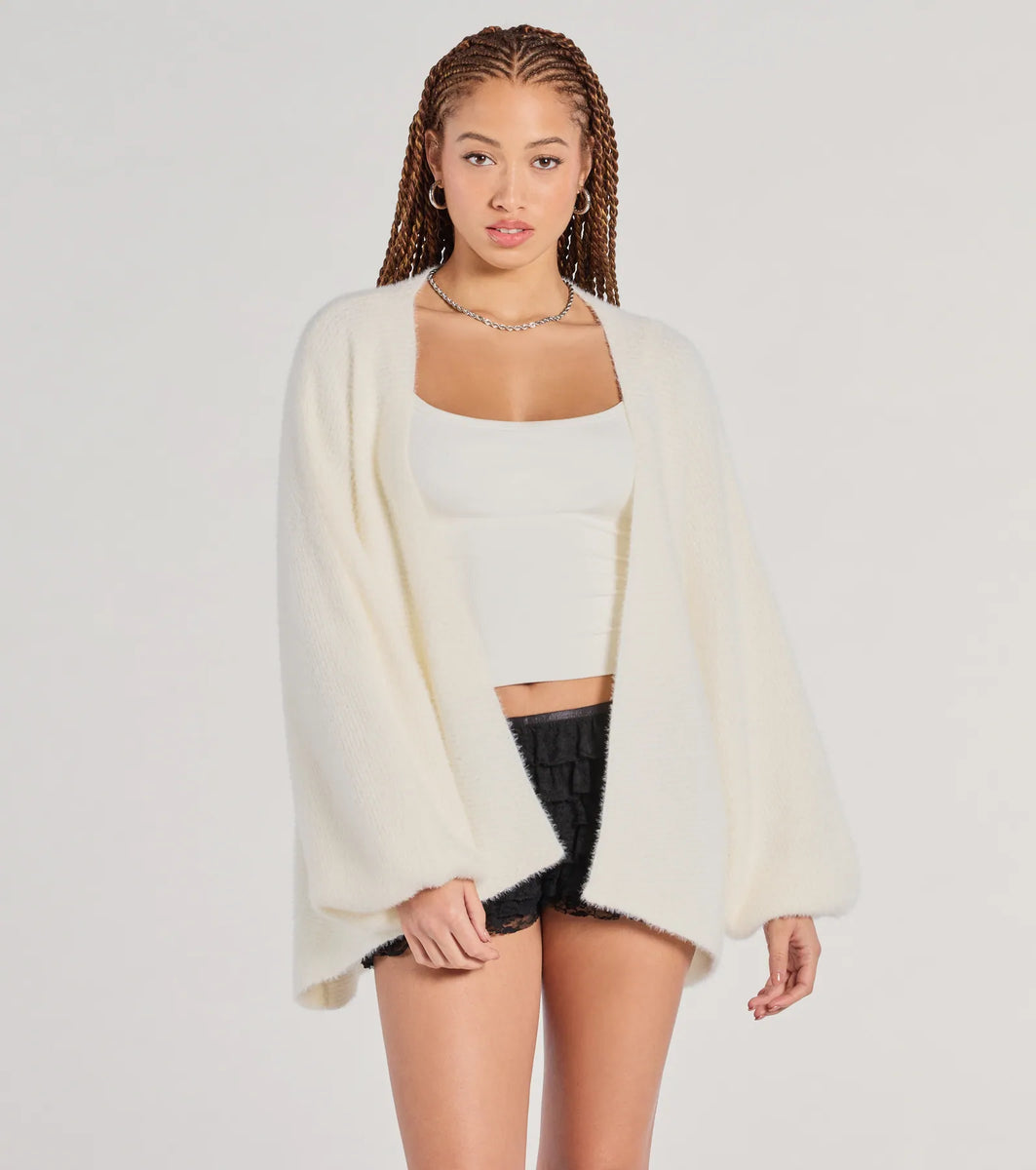 Cuddle Weather Eyelash Knit Cardigan & Windsor