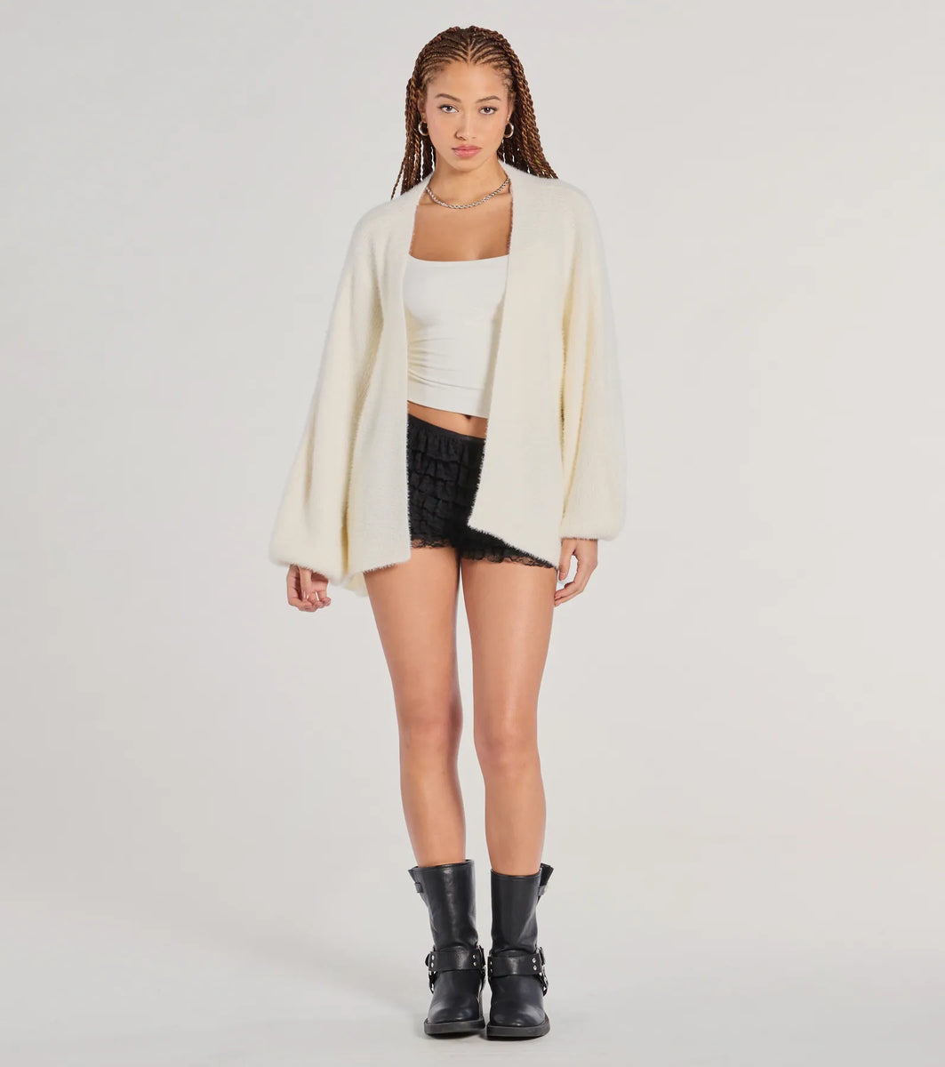 Cuddle Weather Eyelash Knit Cardigan & Windsor