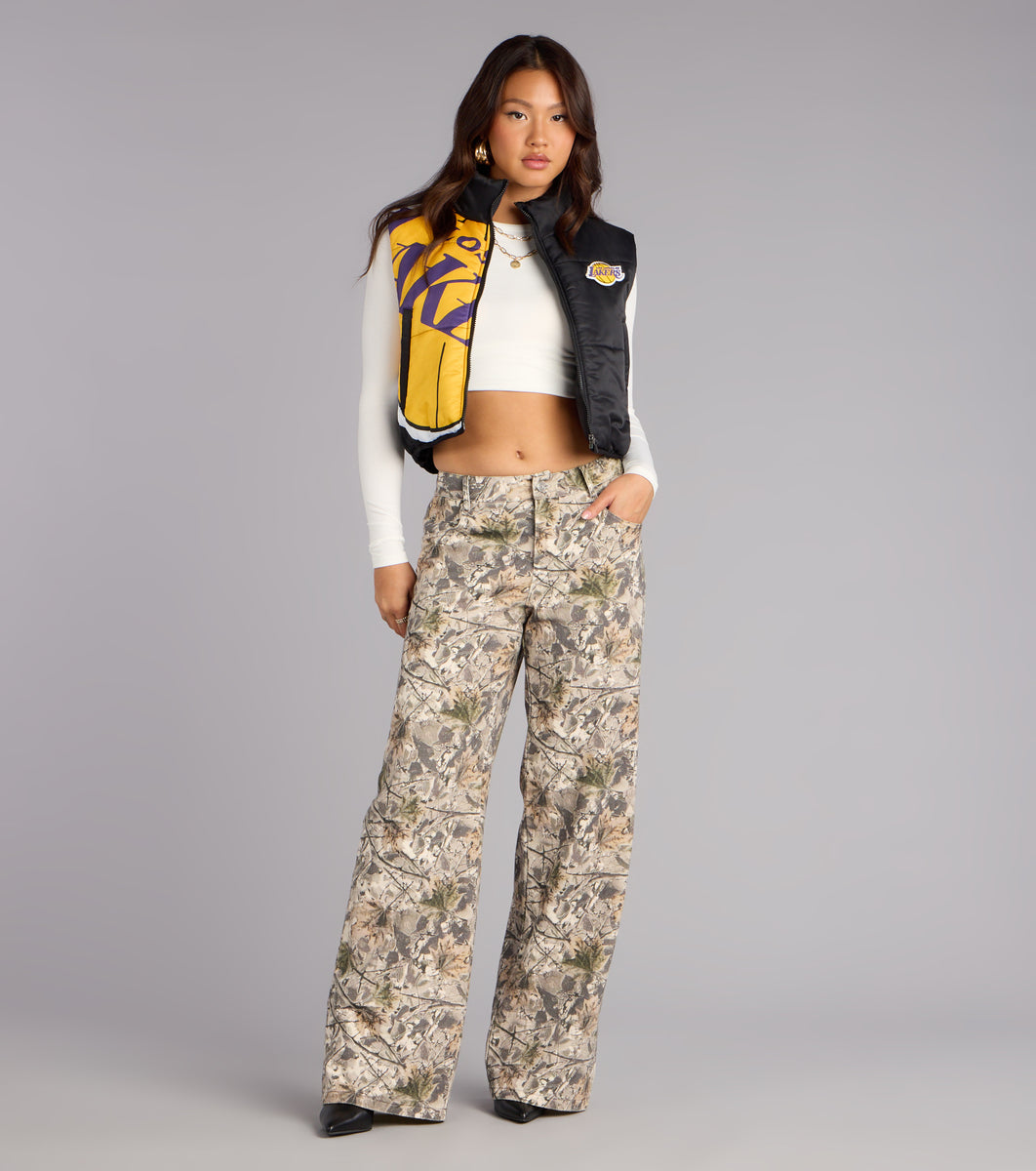 Ultra Game NBA Los Angeles Lakers Puffer Vest & Windsor