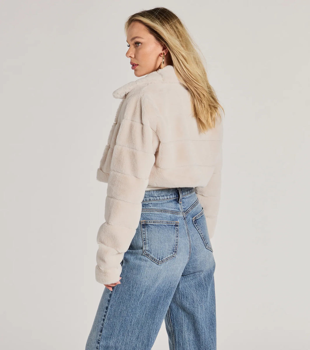 She's An Icon Faux Fur Cropped Jacket & Windsor