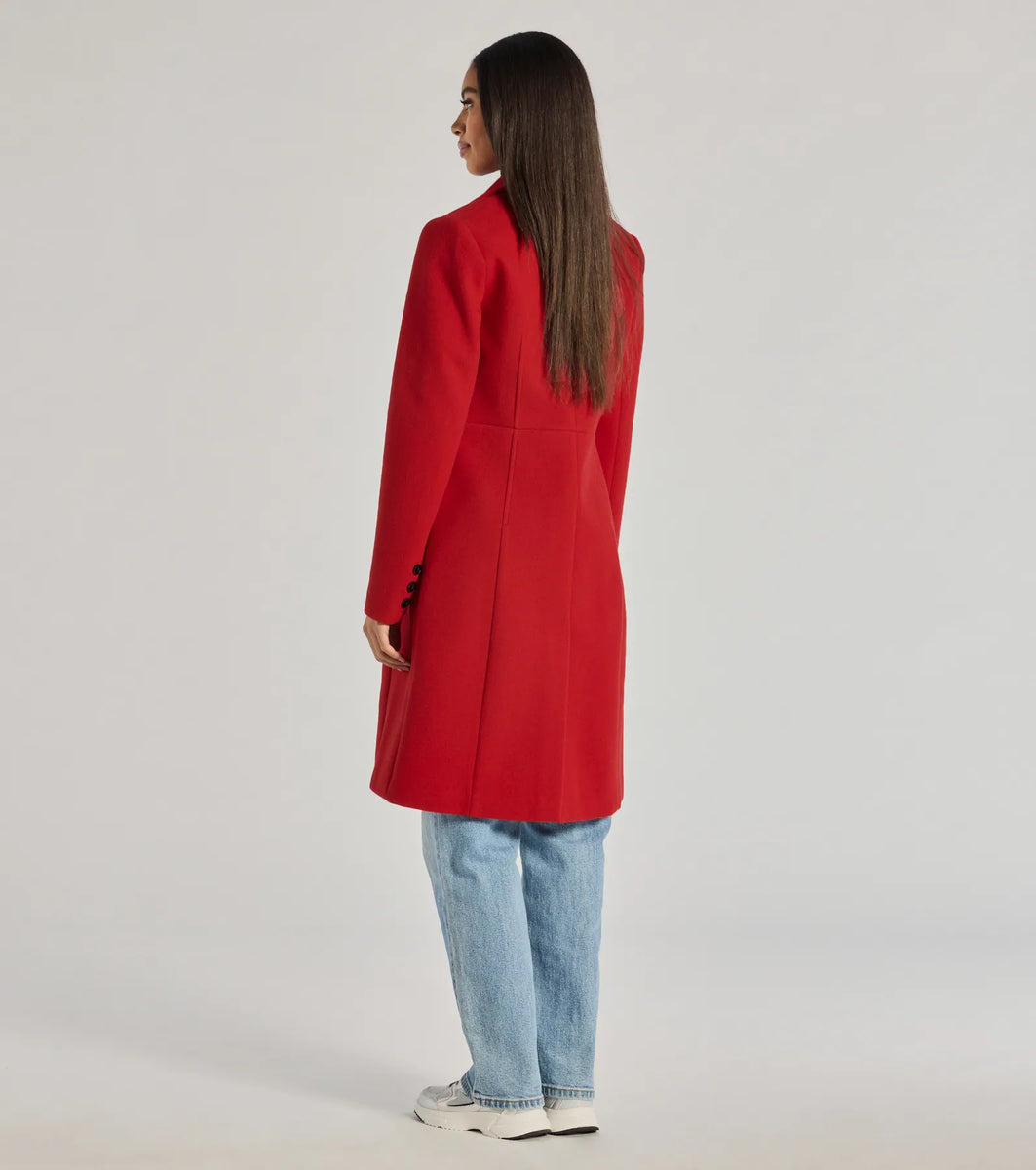 Sophisticated Layers Double-Breasted Faux Wool Trench Coat & Windsor