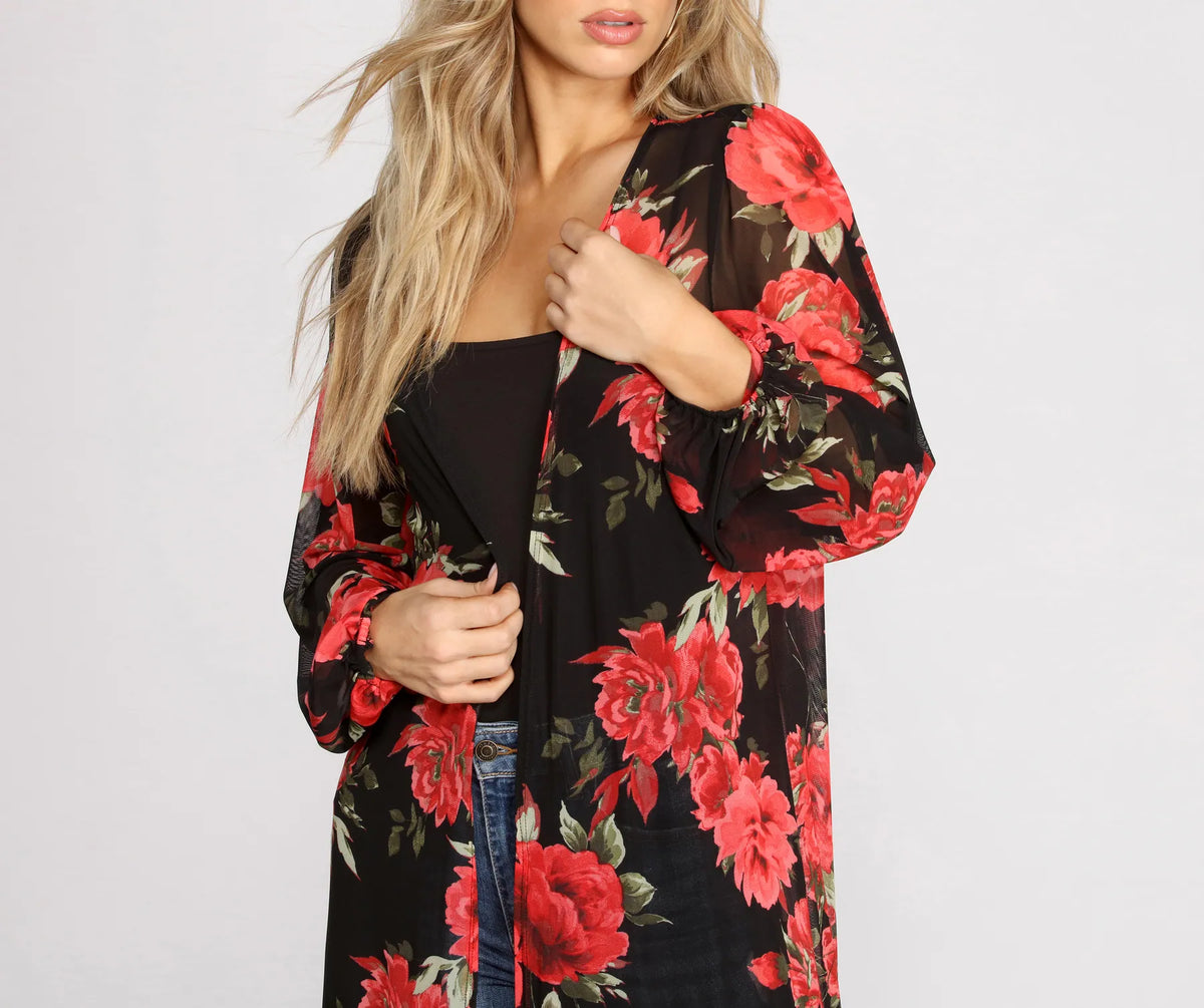 Blooming With Beauty Floral Duster & Windsor