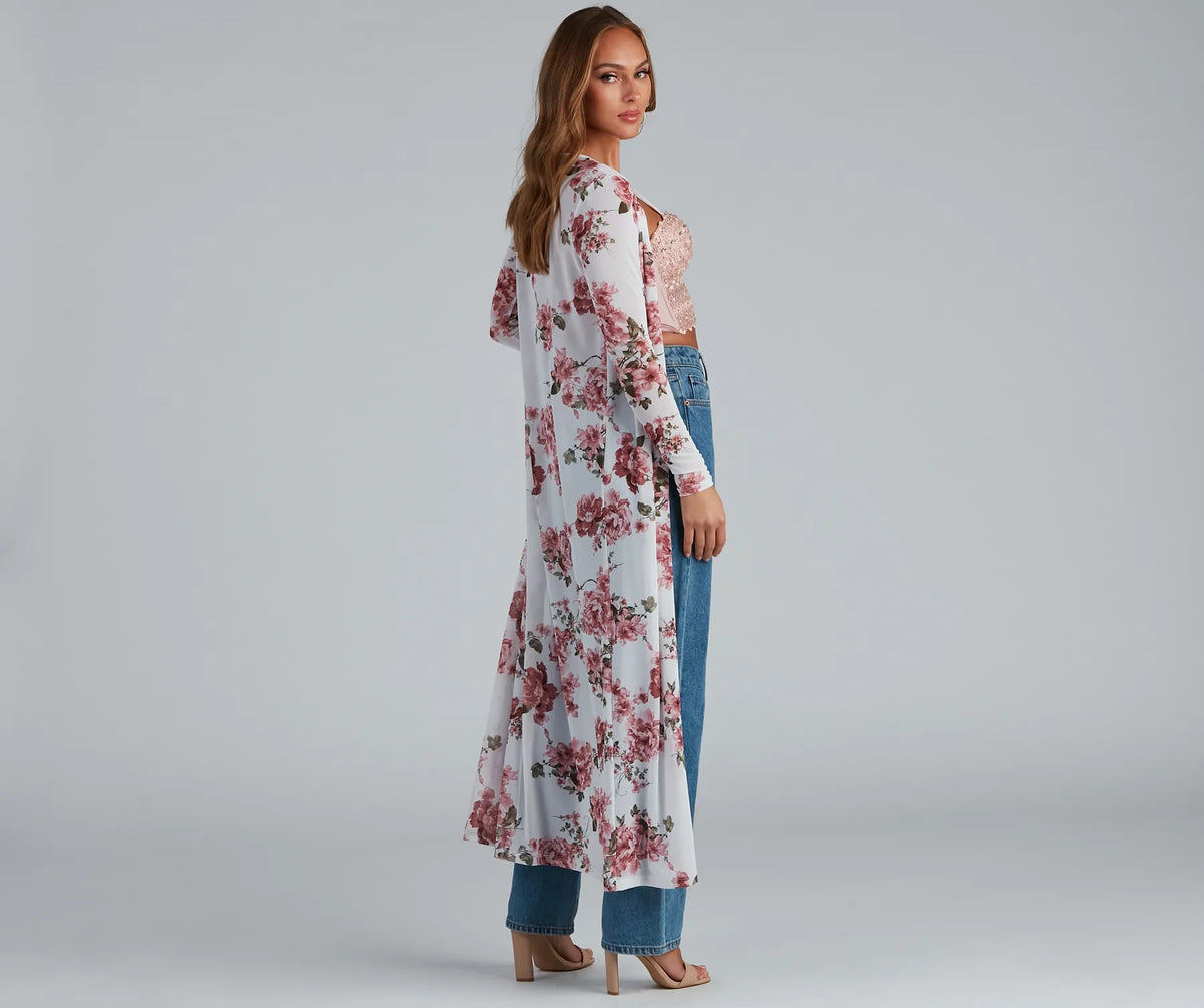 Floral Frolic Mesh Duster & Windsor