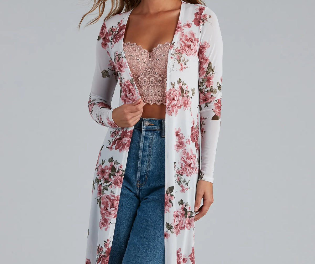 Floral Frolic Mesh Duster & Windsor