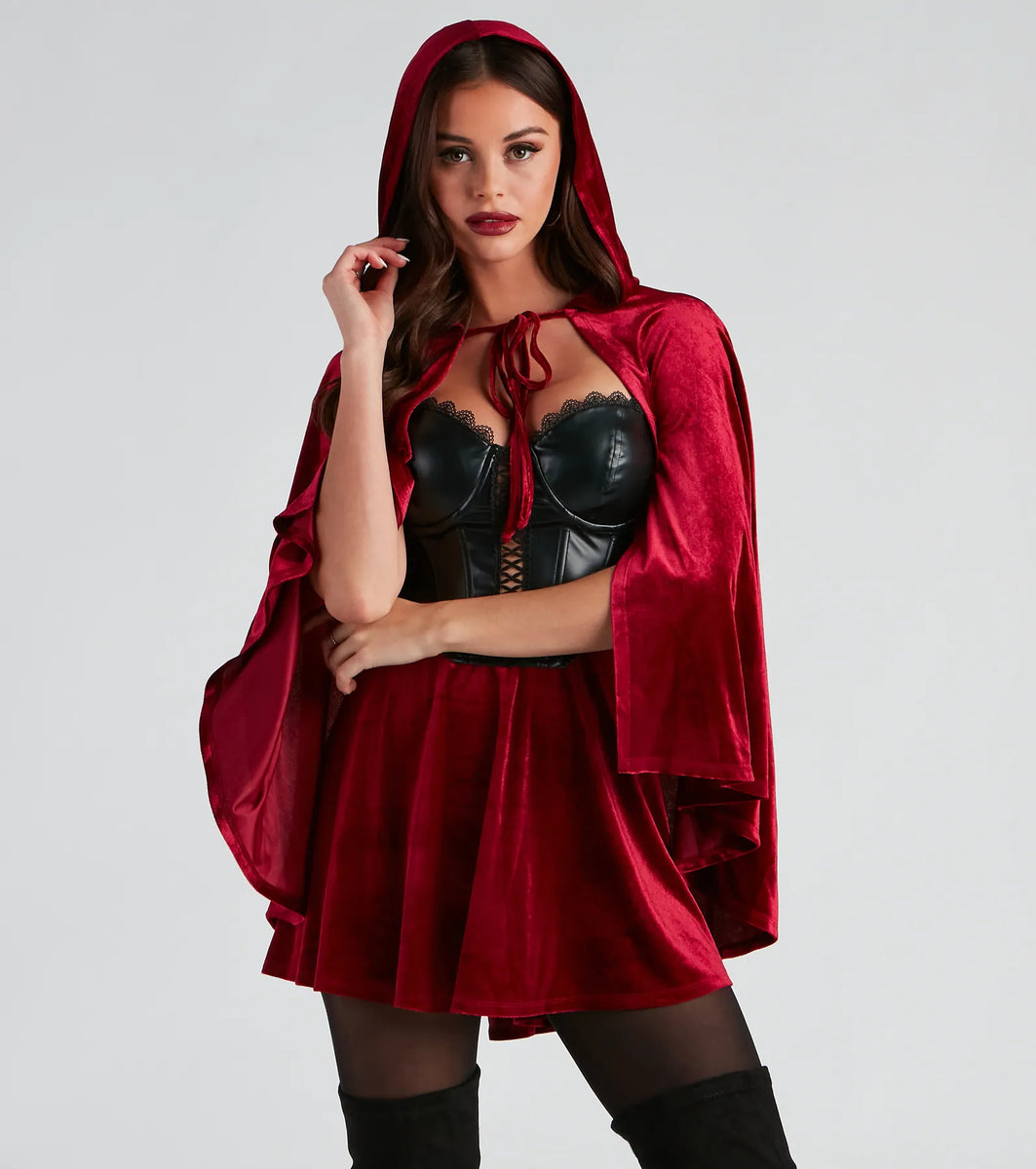 Lil Red Velvet Halloween Cape & Windsor
