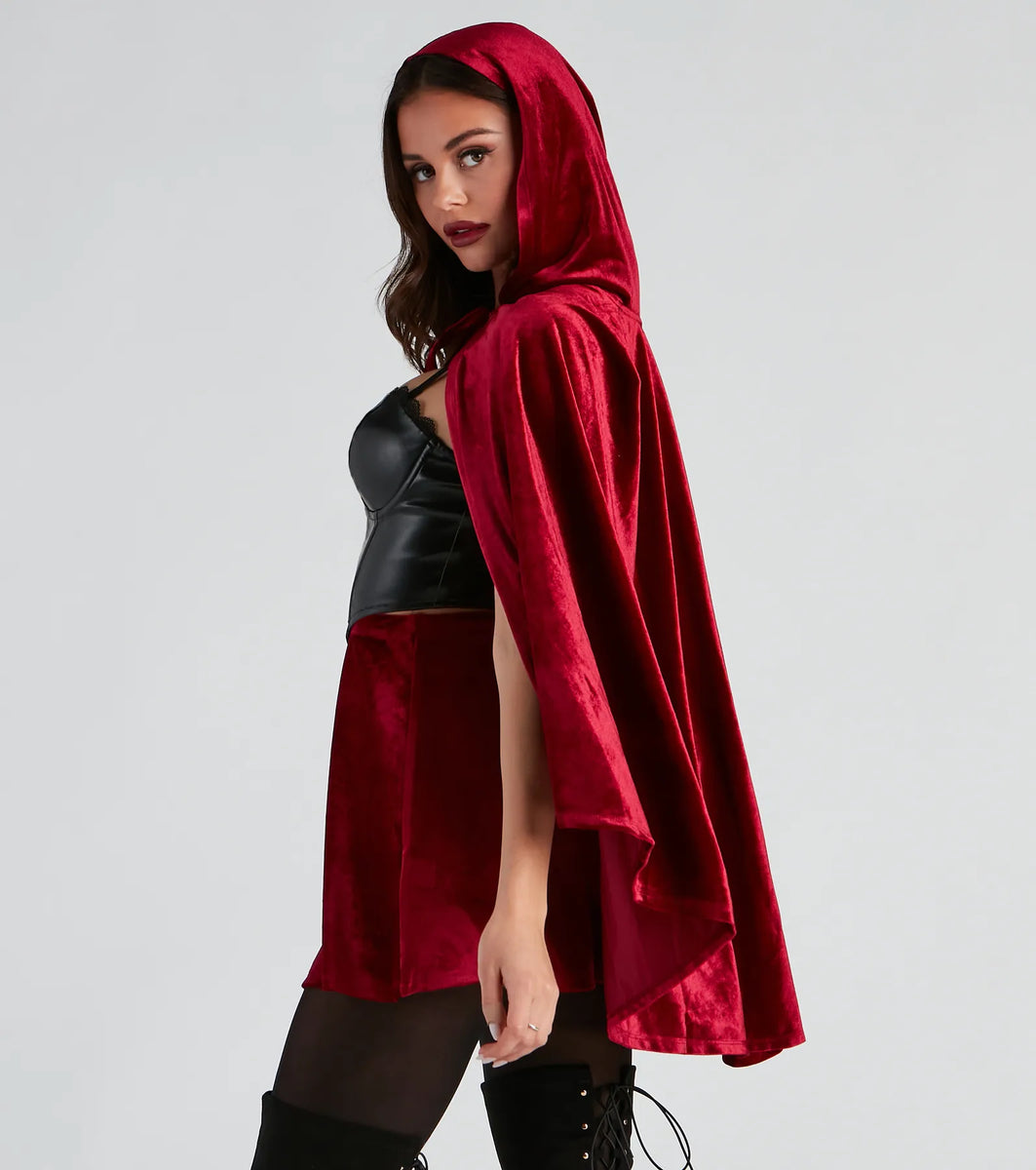 Lil Red Velvet Halloween Cape & Windsor
