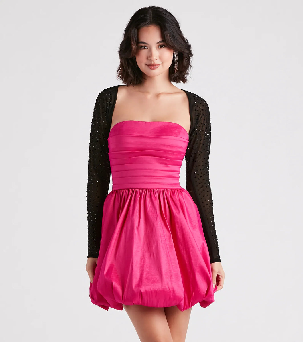 Perfect Sparkle Rhinestone Mesh Bolero & Windsor