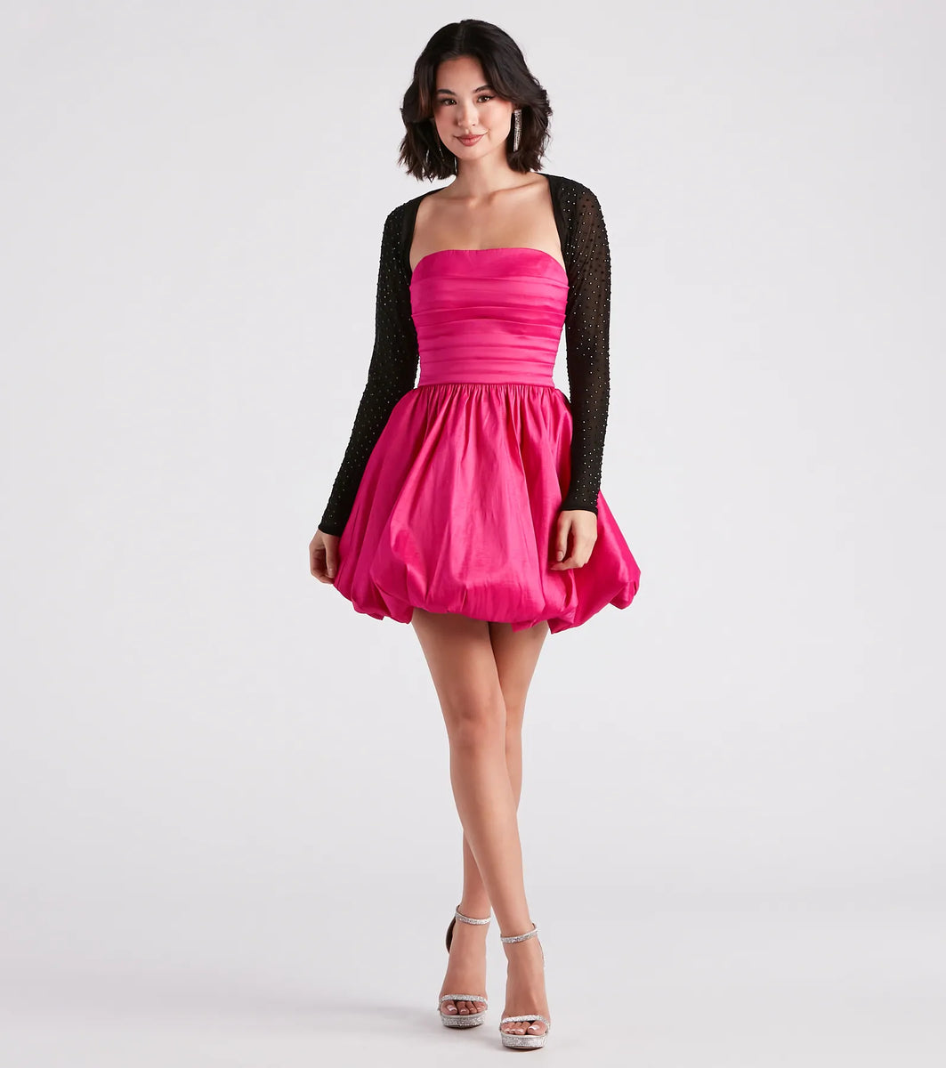 Perfect Sparkle Rhinestone Mesh Bolero & Windsor