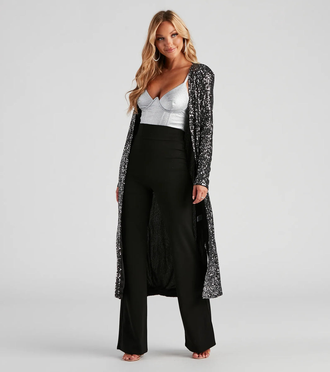 All The More Glitz Sequin Duster & Windsor