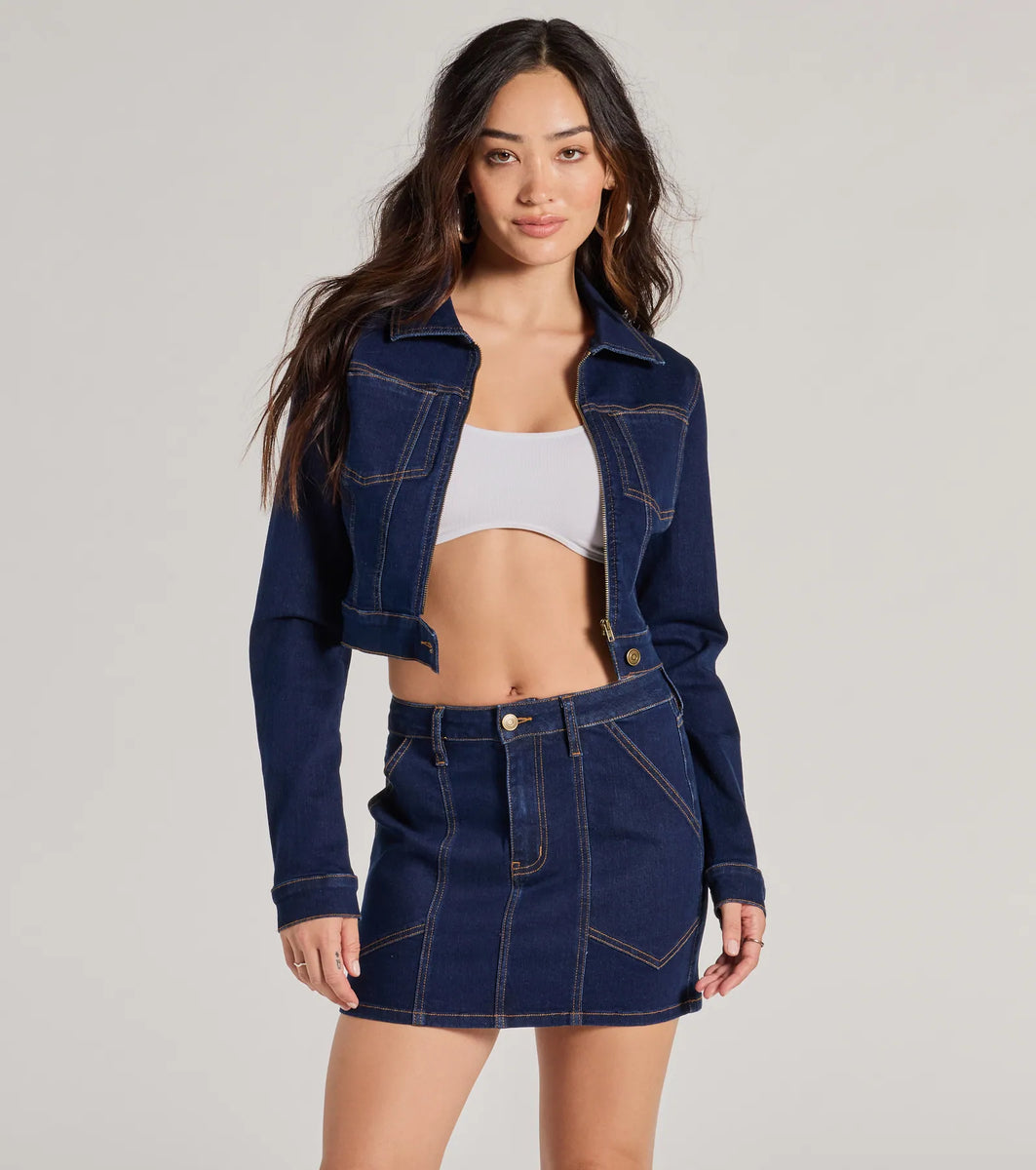 Covetable Cutie Contrast Stitch Denim Jacket & Windsor