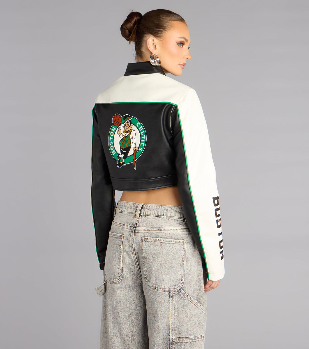 Ultra Game NBA Celtics Moto Jacket & Windsor