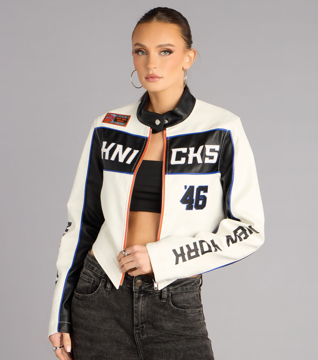 Ultra Game NBA Knicks Moto Jacket & Windsor