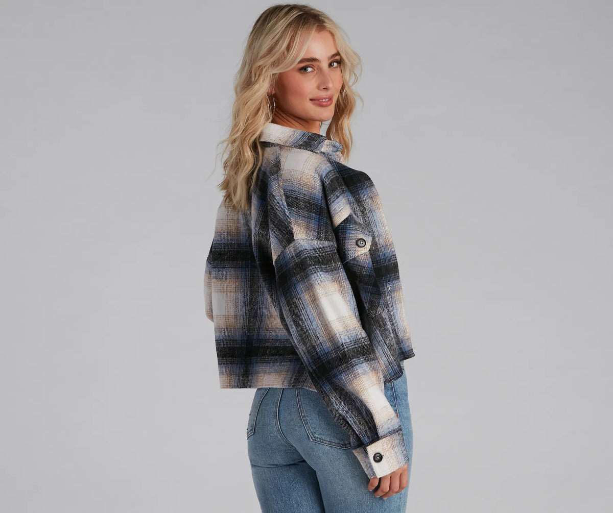 Cozy Vibes Plaid Shacket & Windsor