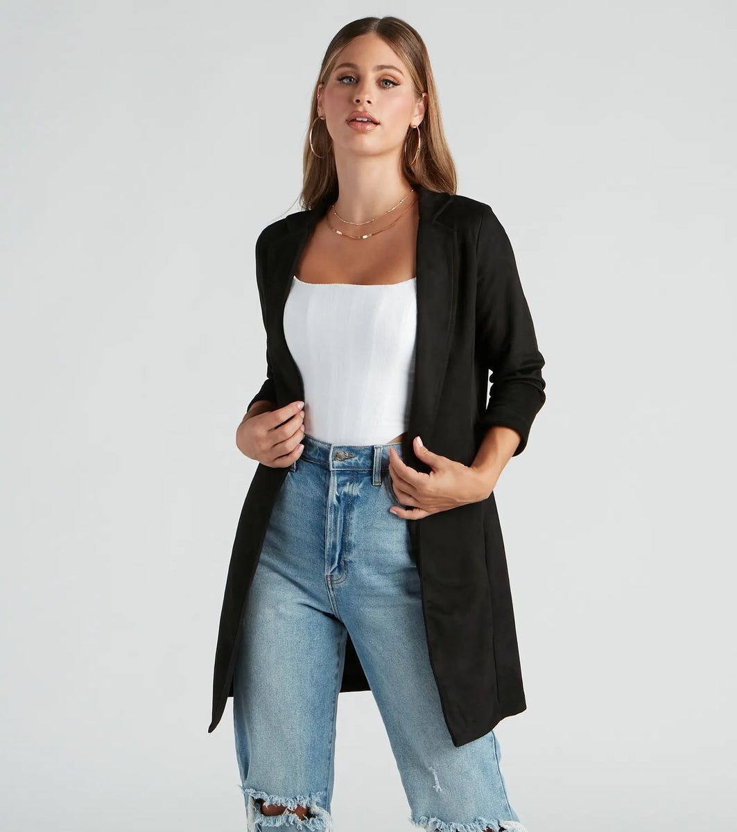 Polish Up Real Nice Long Blazer & Windsor