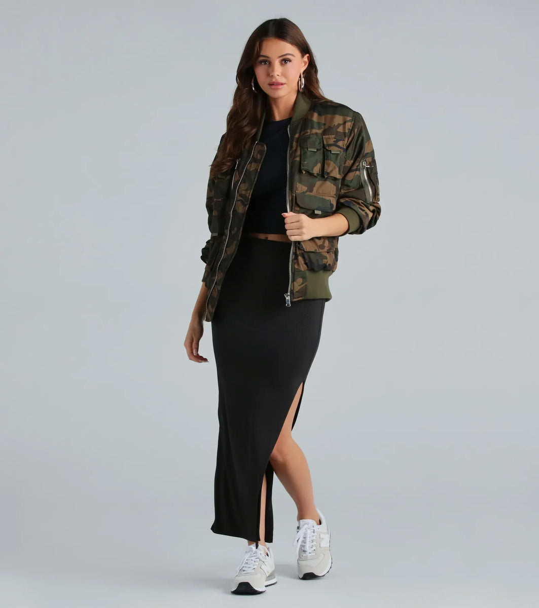 Mission Accomplished Camouflage Bomber Jacket & Windsor