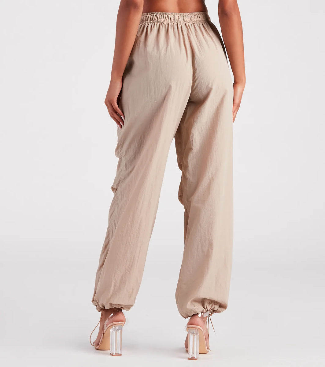 Back To Cool High-Rise Parachute Joggers & Windsor