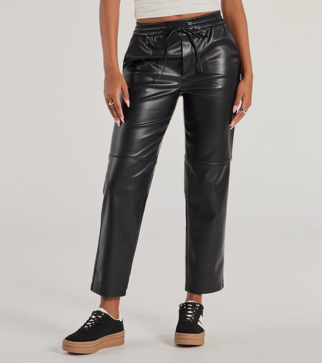 Rebel Chic Faux Leather Pants & Windsor