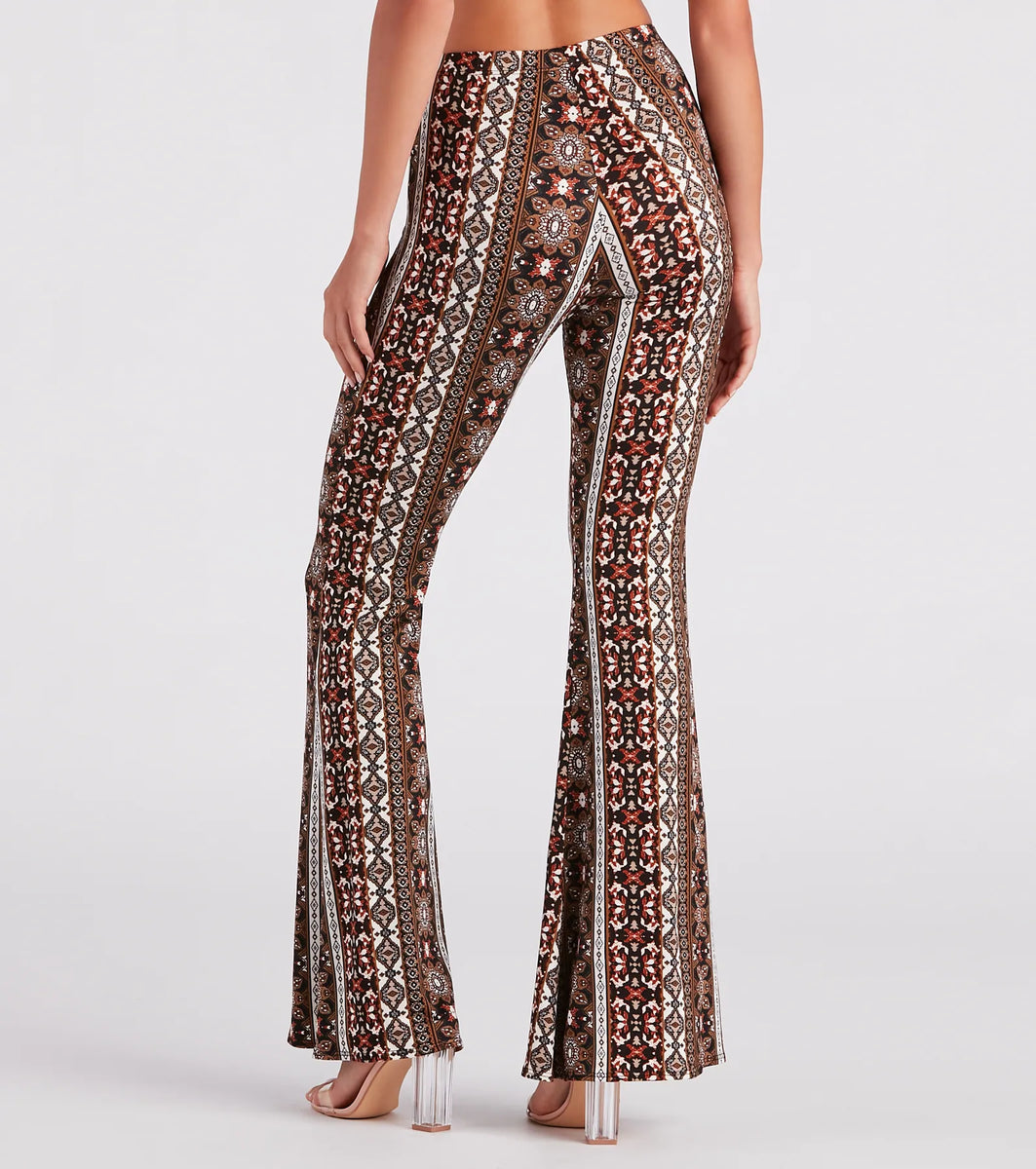 Bohemian Girl High Rise Flare Pants & Windsor