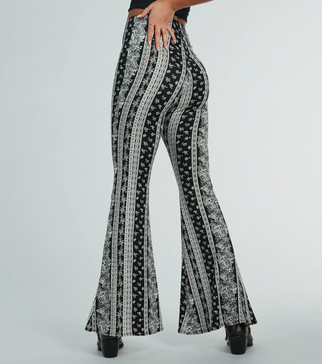 Free Spirit Chick High-Rise Boho Flare Pants & Windsor