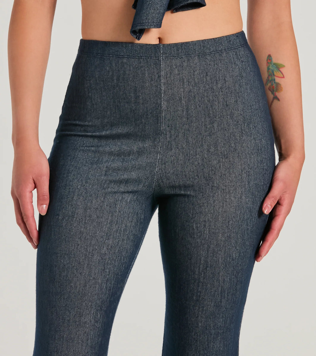 Cause A Commotion High Rise Flare Denim Pants & Windsor