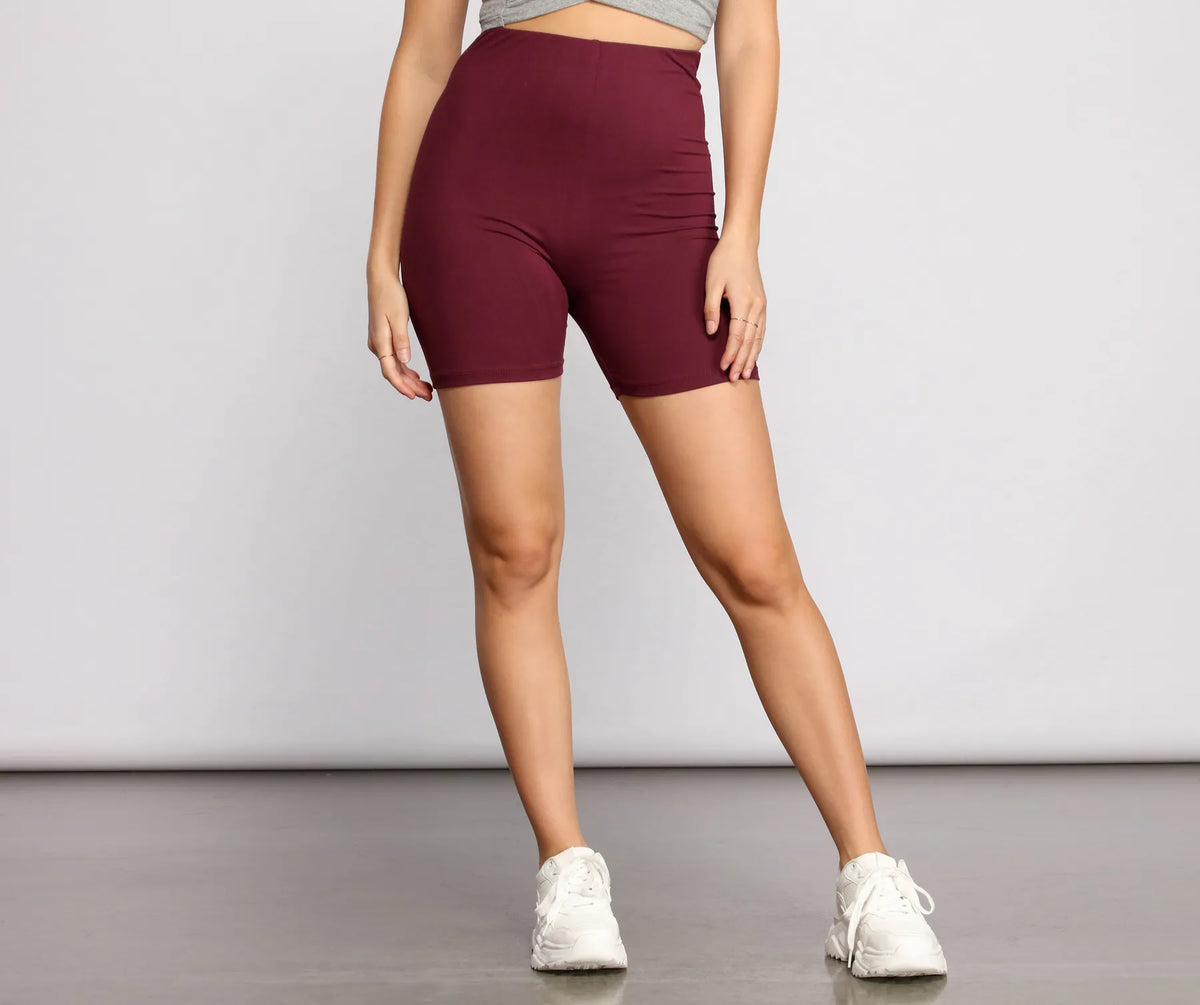 Brushed Knit Biker Shorts & Windsor
