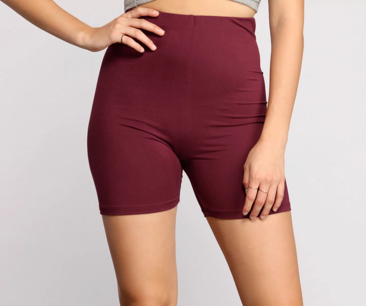 Brushed Knit Biker Shorts & Windsor