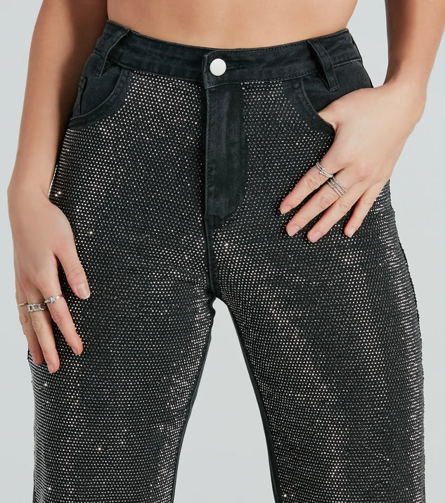 rockstar black sparkly jeans