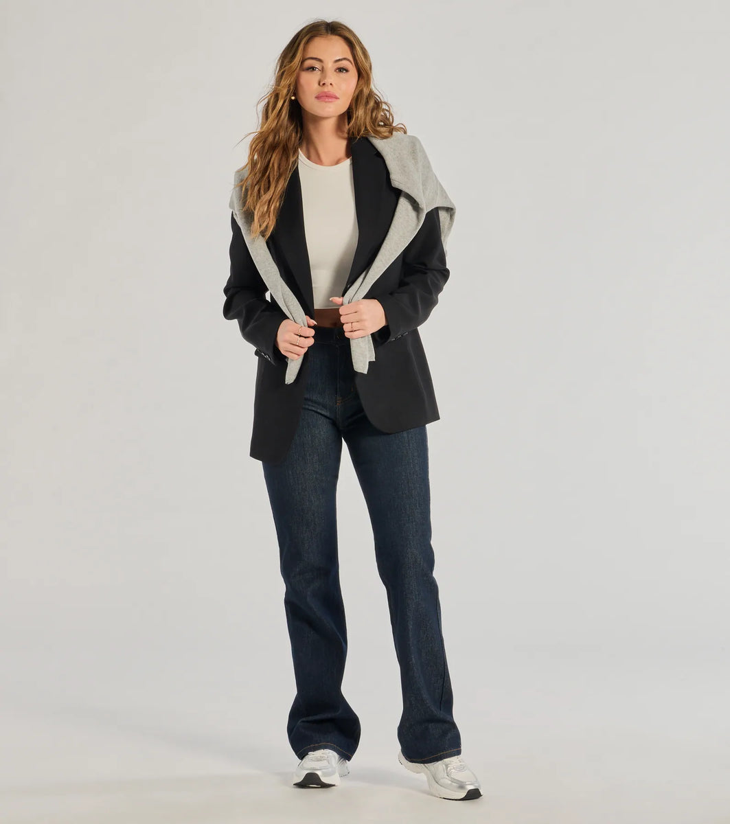 Elevated Chic High-Rise Straight Leg Denim Jeans & Windsor