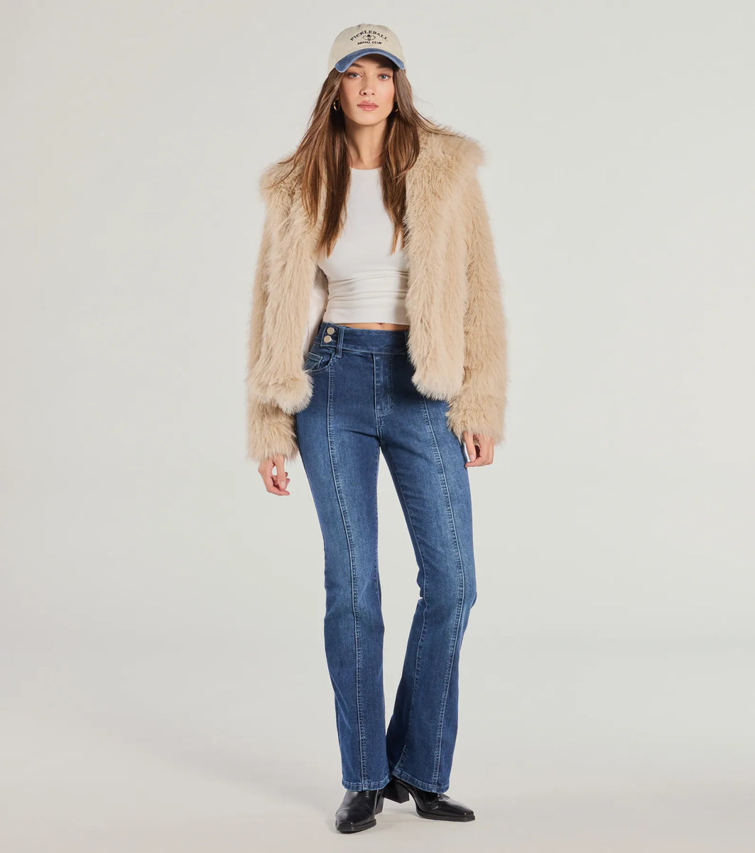 Good Vibes Mid-Rise Flared Denim Jeans & Windsor