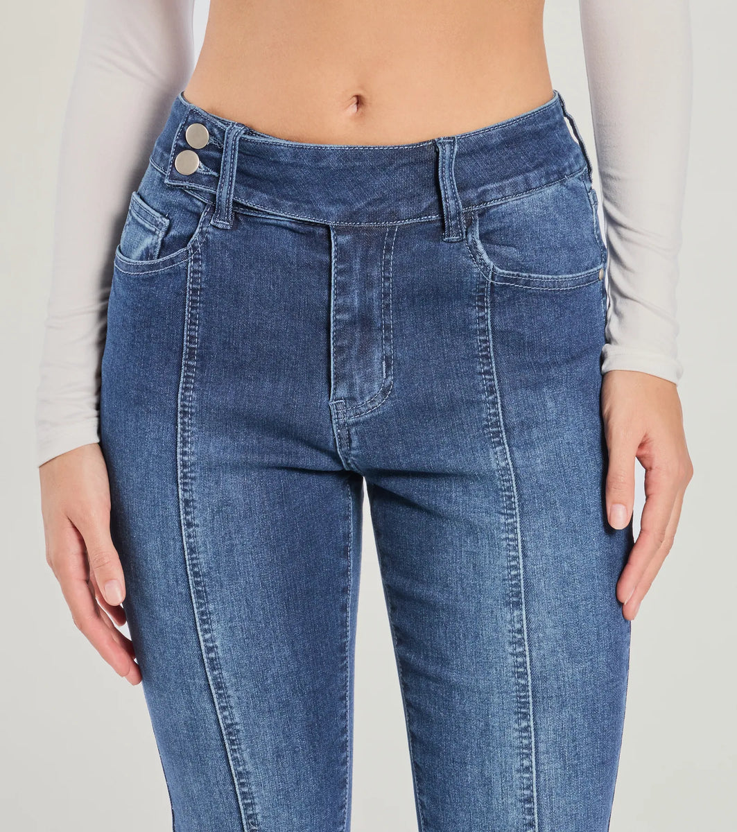 Good Vibes Mid-Rise Flared Denim Jeans & Windsor