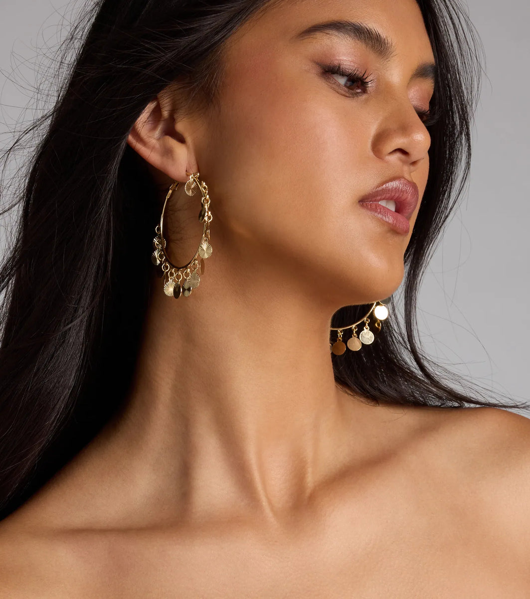 Turn Heads Fringe Hoop Earrings & Windsor