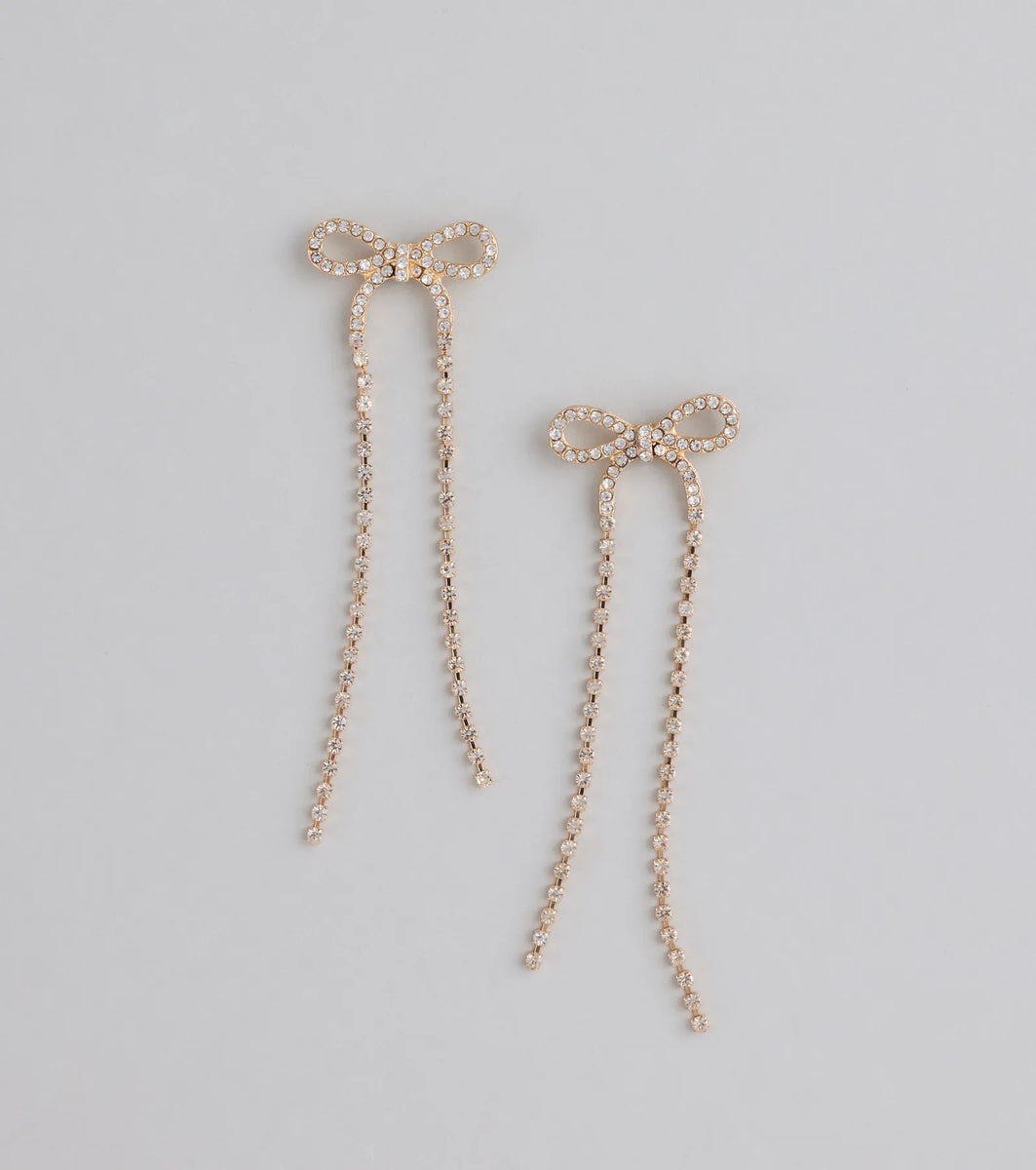 Flirt Mode On Bow Drop Earrings & Windsor