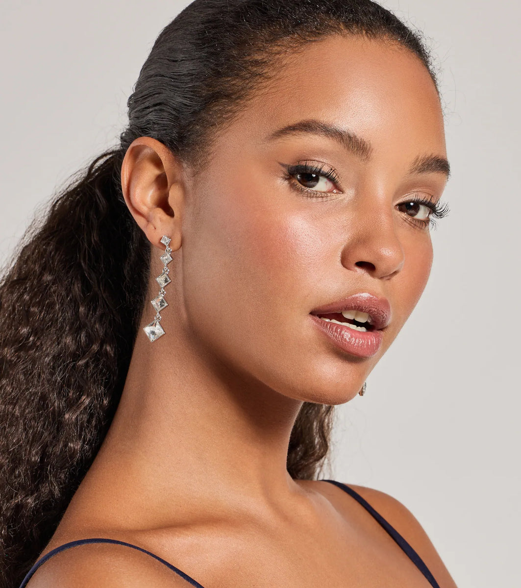 Elegant Era Rhinestone Duster Earrings & Windsor