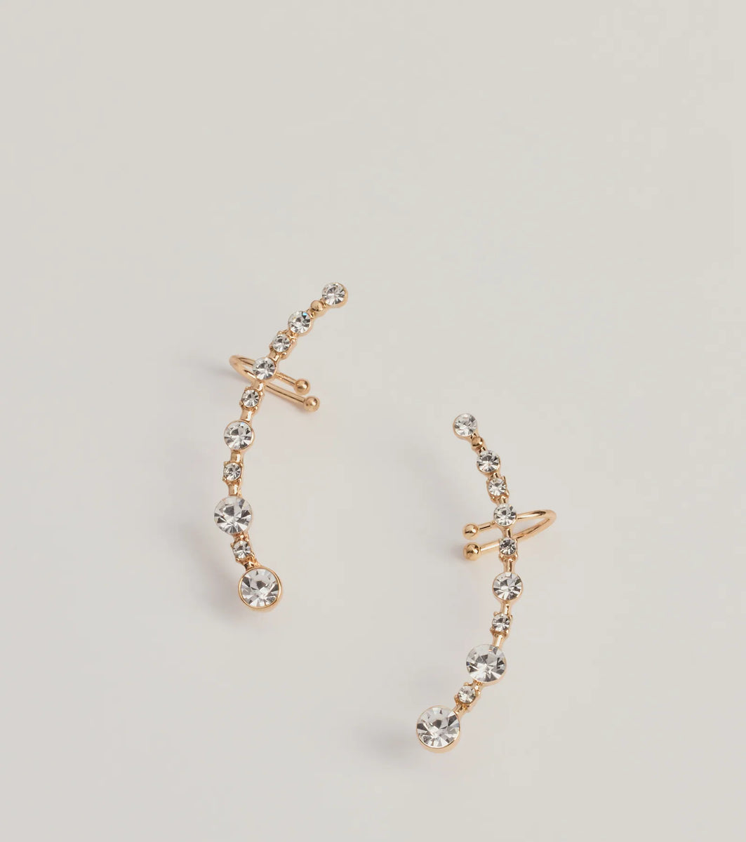 Gorgeous Glam Rhinestone Ear Crawler Set & Windsor