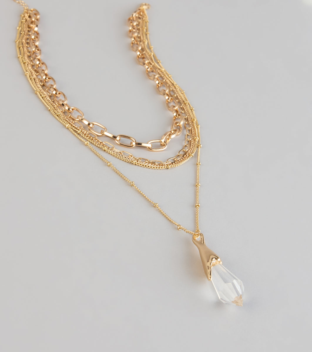Stacked And Stunning Layered Necklace & Windsor