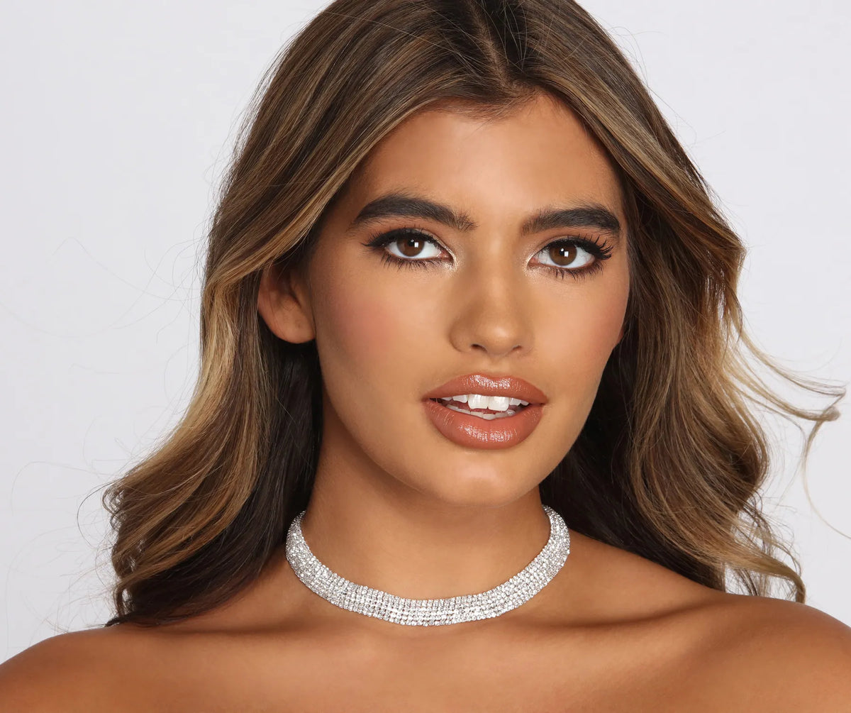All About Me Rhinestone Necklace & Windsor