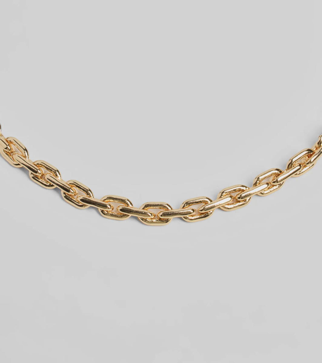 Minimalistic Chain-Link Choker Necklace & Windsor