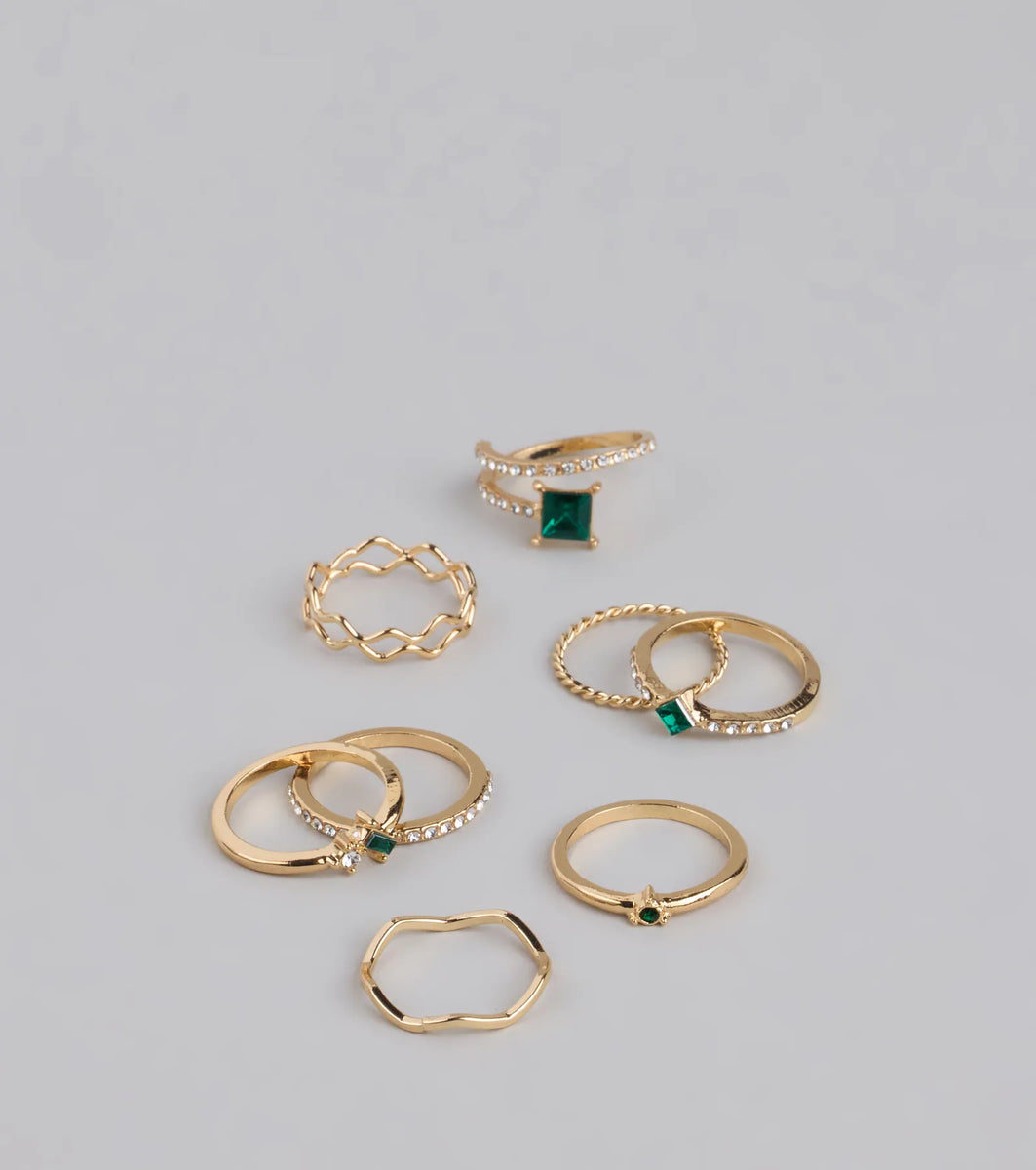 Stack Goals Dainty Ring Set & Windsor