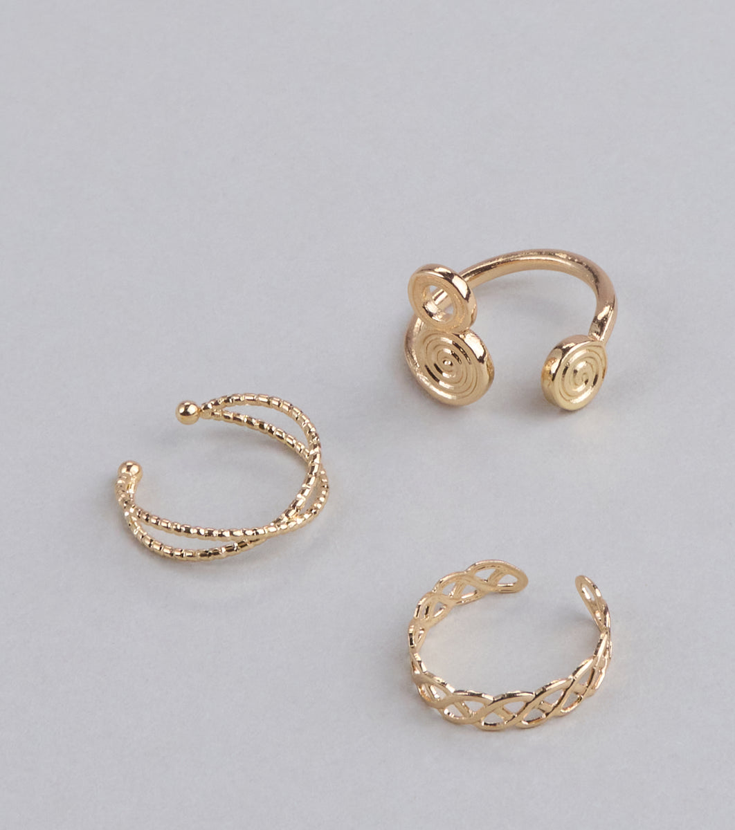 Golden Hour Glow Toe Ring Set & Windsor