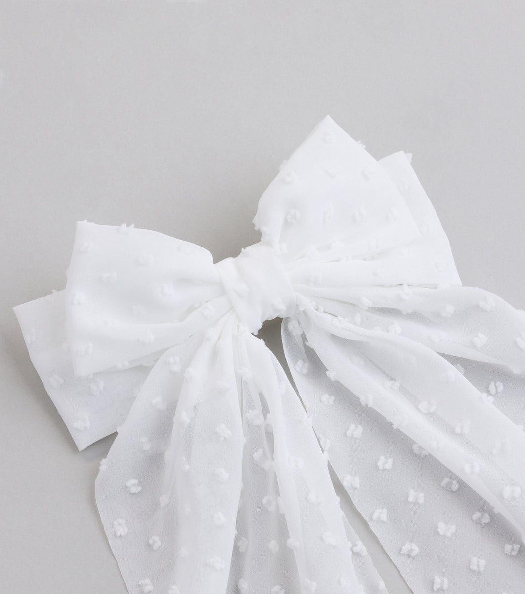 Love In the Air Sheer Hair Bow Clip & Windsor