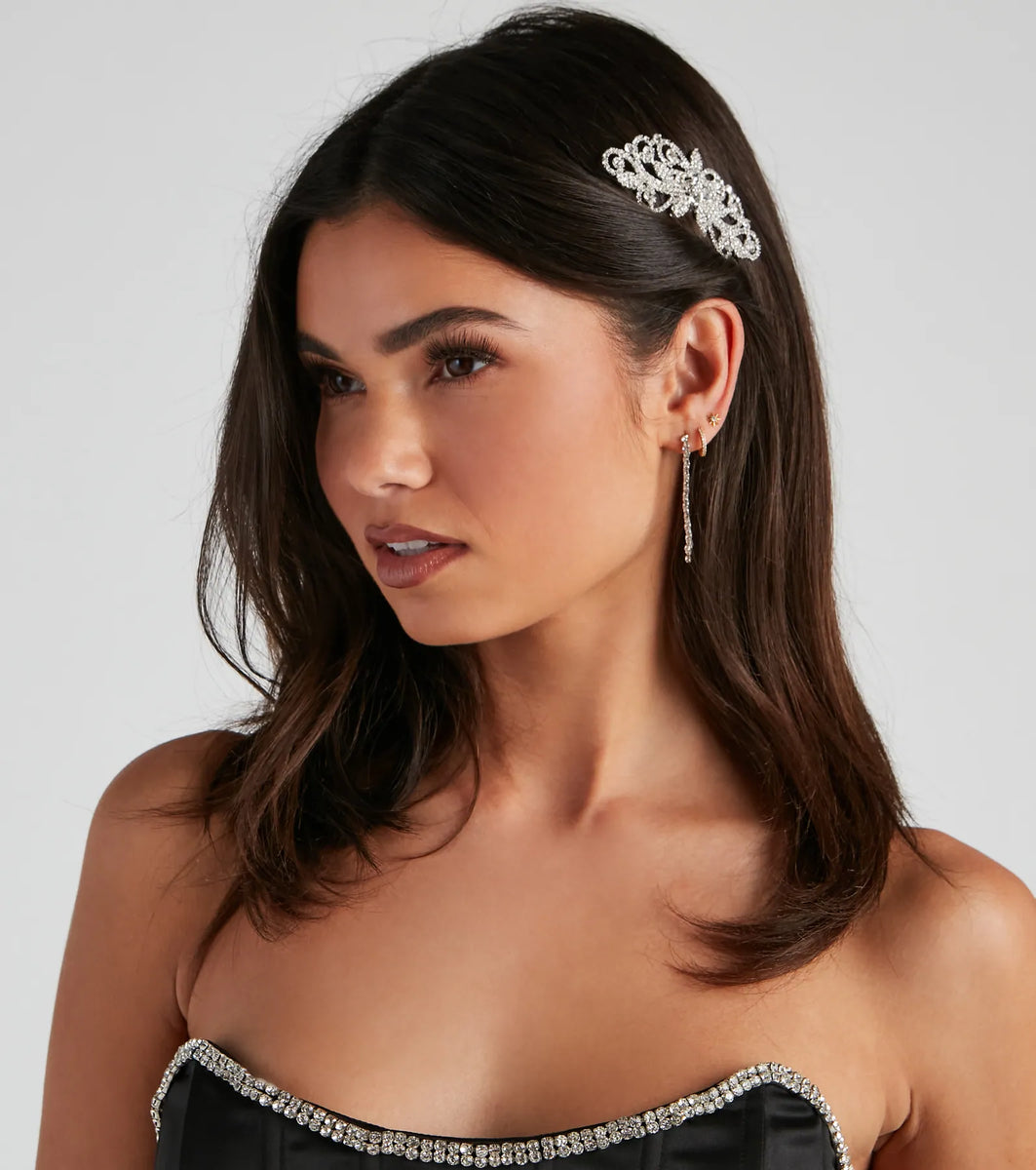 Sparkling Allure Rhinestone Hair Comb & Windsor