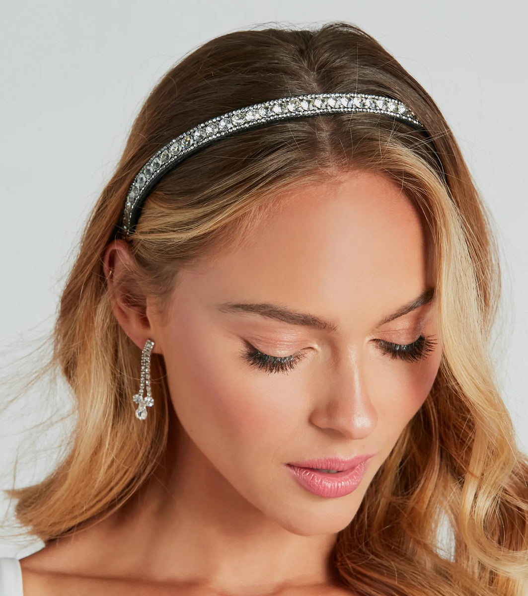 Glam Addition Rhinestone Headband & Windsor