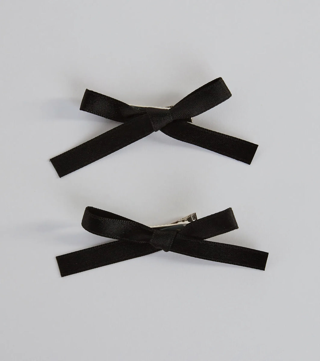 Dainty And Chic Short Hair Bow Clip Set & Windsor