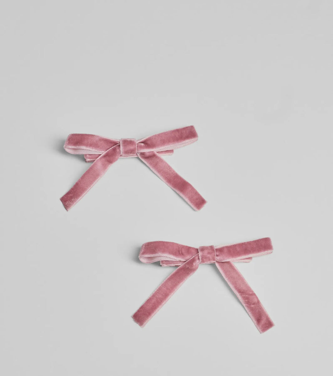 Precious Luxe Velvet Hair Bow Two-Piece Set & Windsor