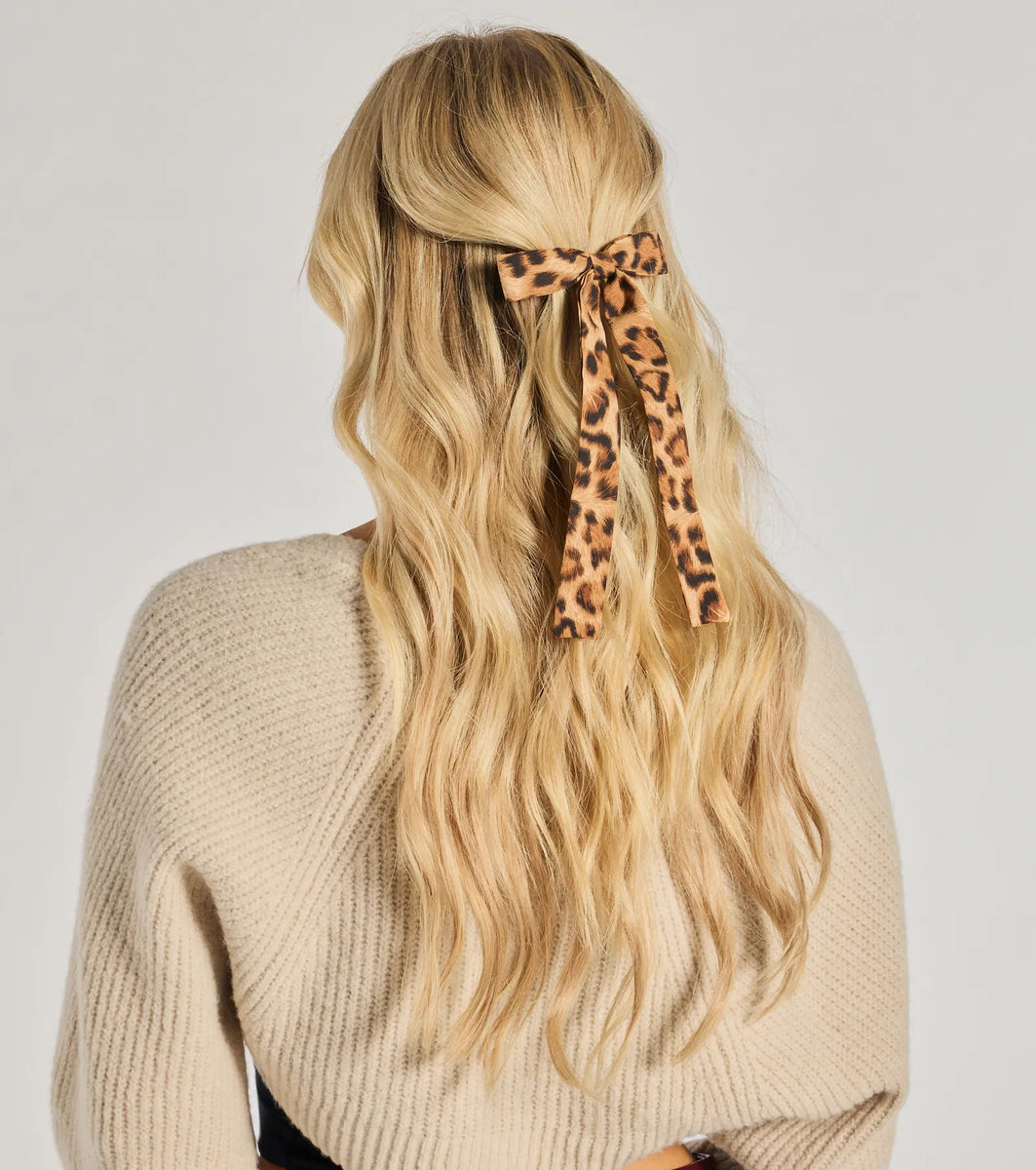 Wild Glam Cheetah Print Bow Twin-Pack & Windsor