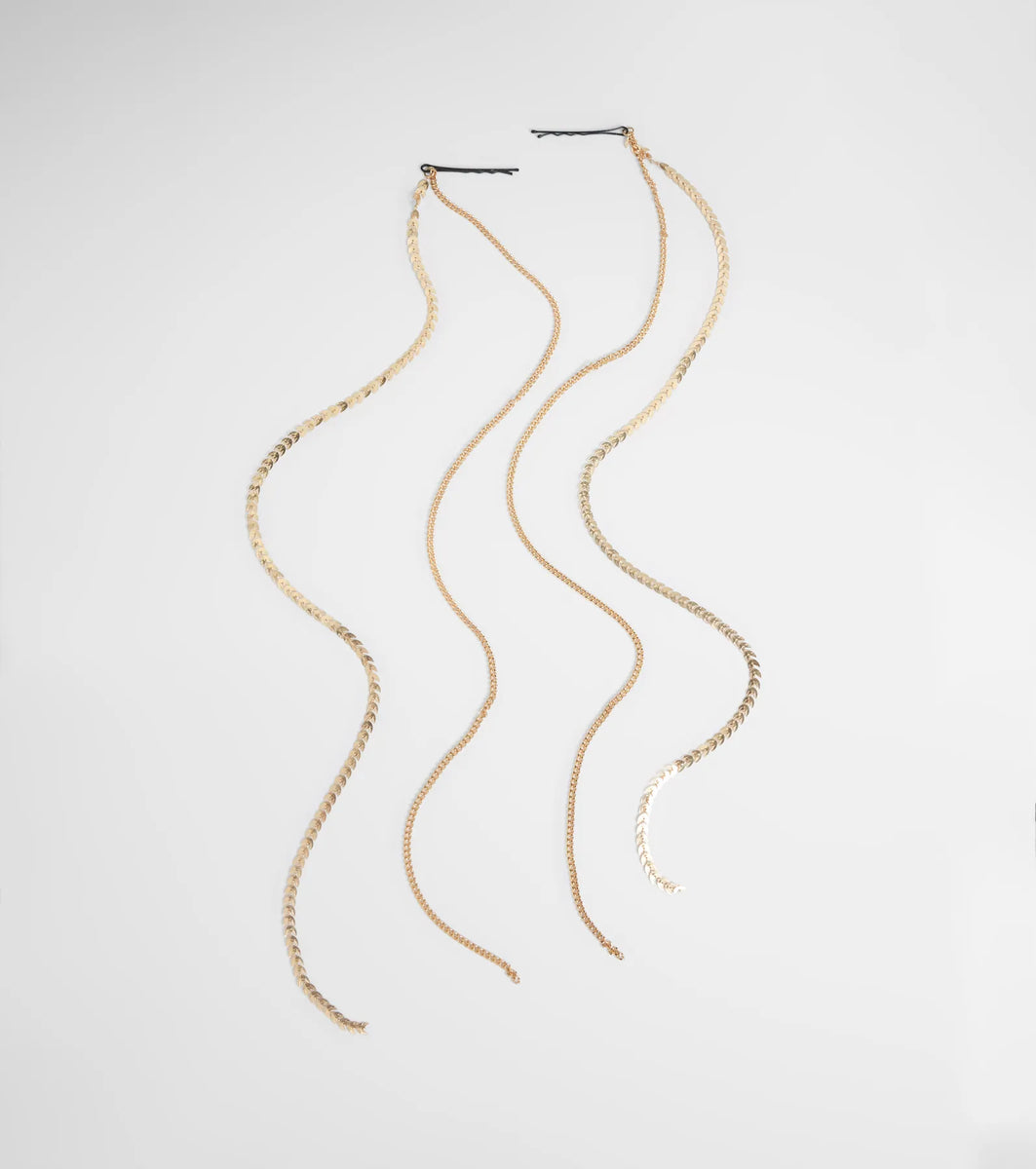 Chic Trend Chain Hair Pin Set & Windsor