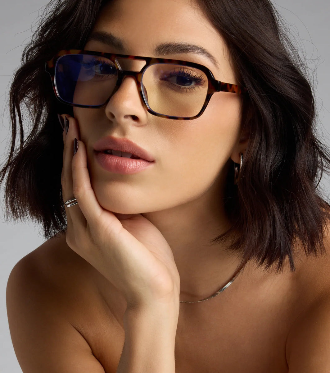 Smarty Chic Aviator Blue Light Glasses & Windsor