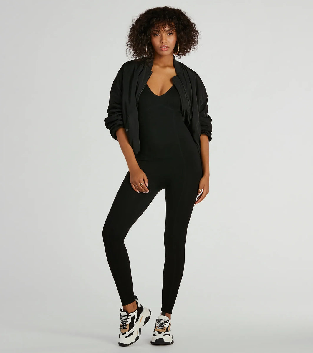 Super Base Basic V-Neck Seamless Catsuit & Windsor