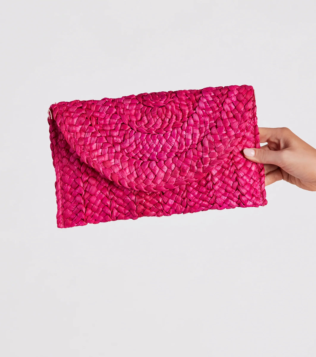 Summer Perfection Straw Clutch & Windsor