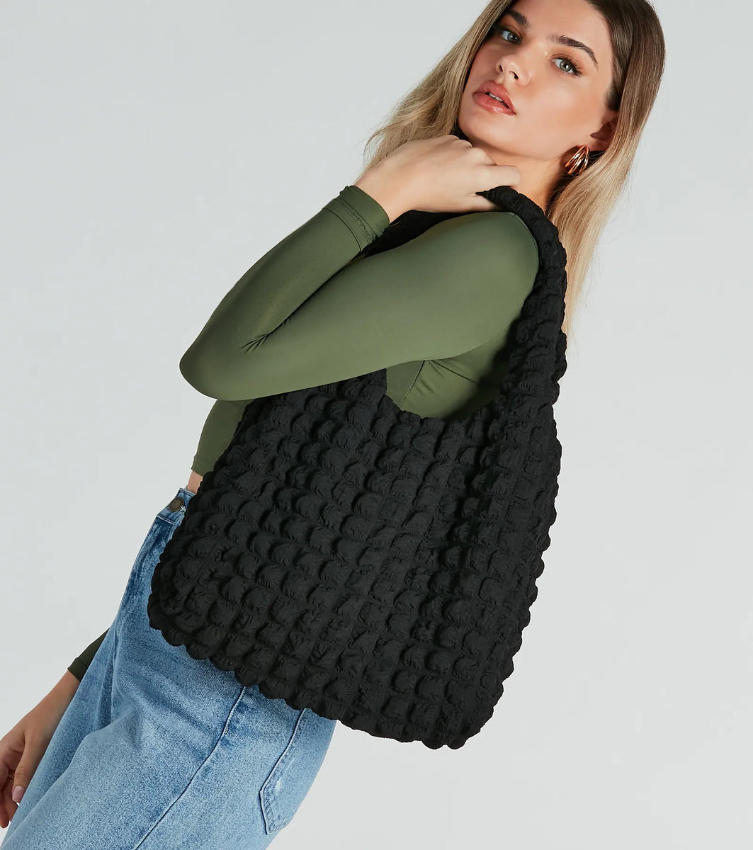 Always Ready Quilted Puffer Tote Bag & Windsor